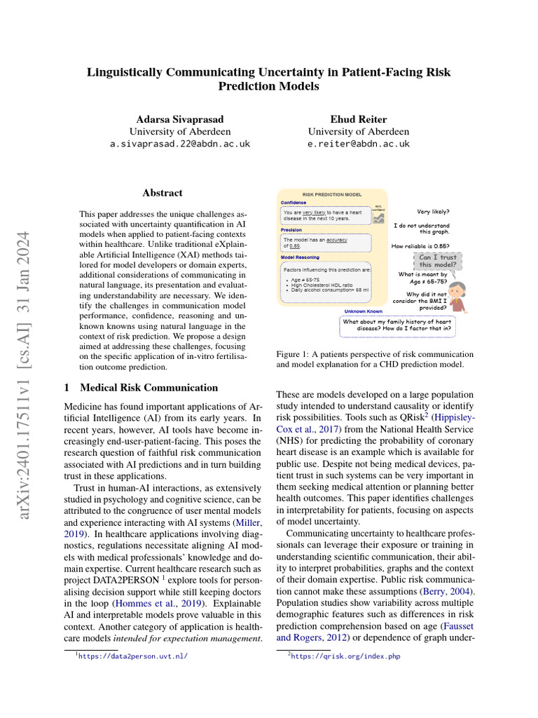 Linguistically Communicating Uncertainty in Patient-Facing Risk ...