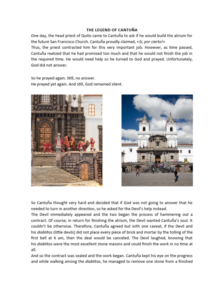 The Legend of Cantuña | PDF