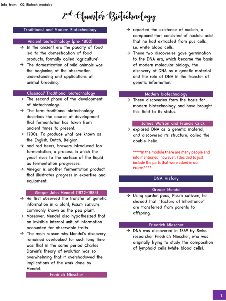 Traditional vs Modern Biotechnology | PDF | Life Sciences | Biology