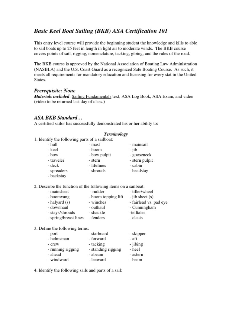 ASA 101 Standard | PDF