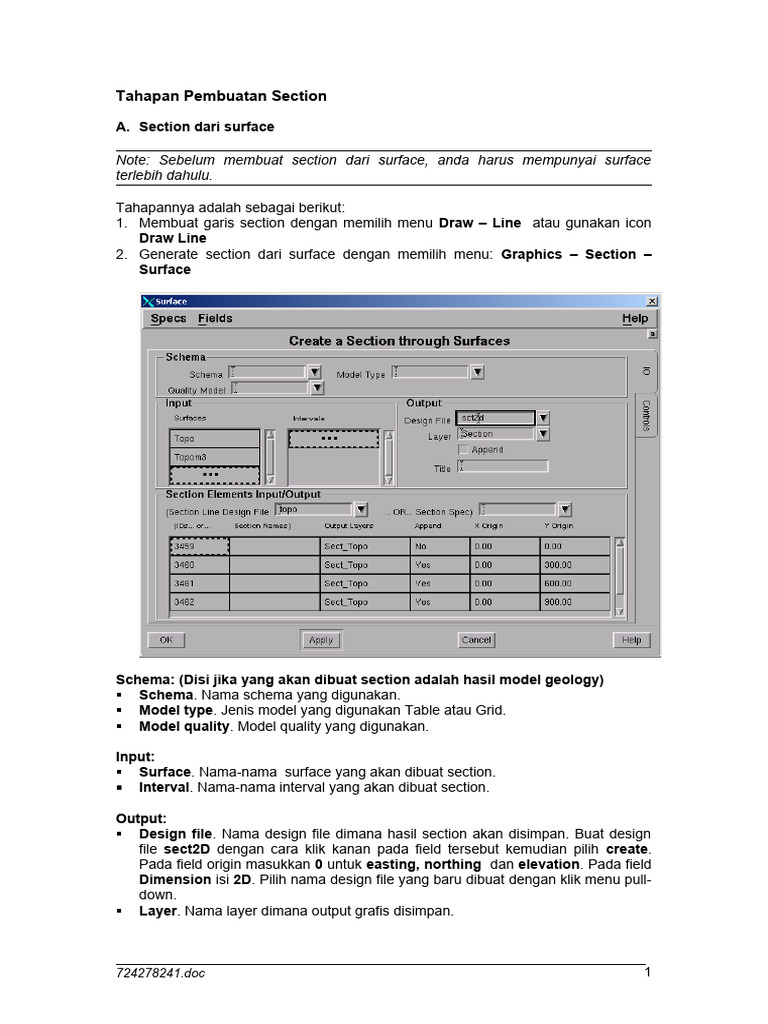 Tahapan Pembuatan Section Pdf