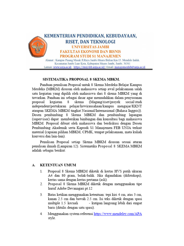 Sistimatika Proposal-Laporan Akhir Magang MHSW MBKM | PDF | Seni