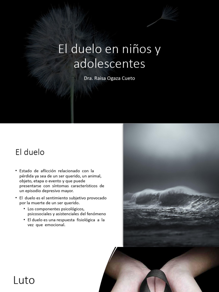 El Duelo en Niños y Adolescentes | PDF | Salud y bienestar | Estilo de vida