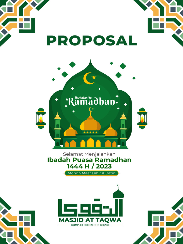 Proposal Ramadan 1444 H Masjid at Taqwa | PDF