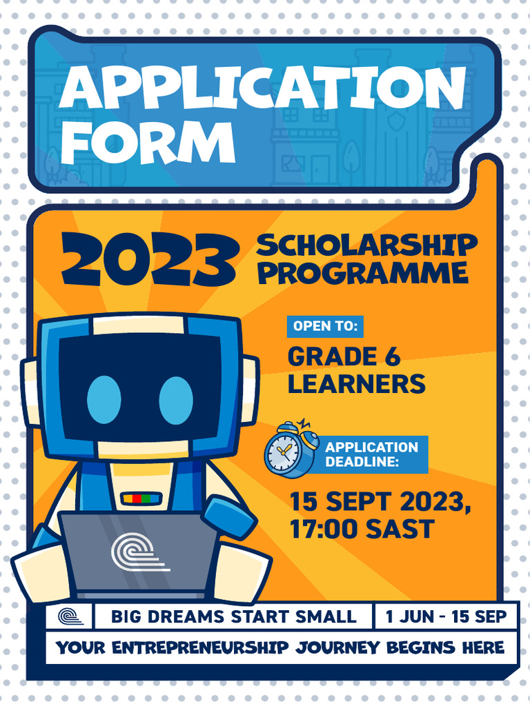 Allan Gray Orbis Foundation High School Scholarship Application Form 2024 2 | PDF ...