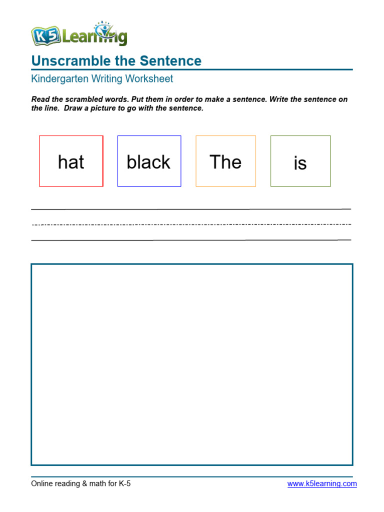 Unscramble Sentences 3 | PDF