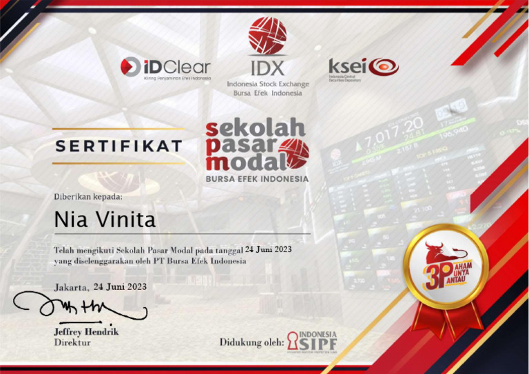 Contoh Sertifikat | PDF