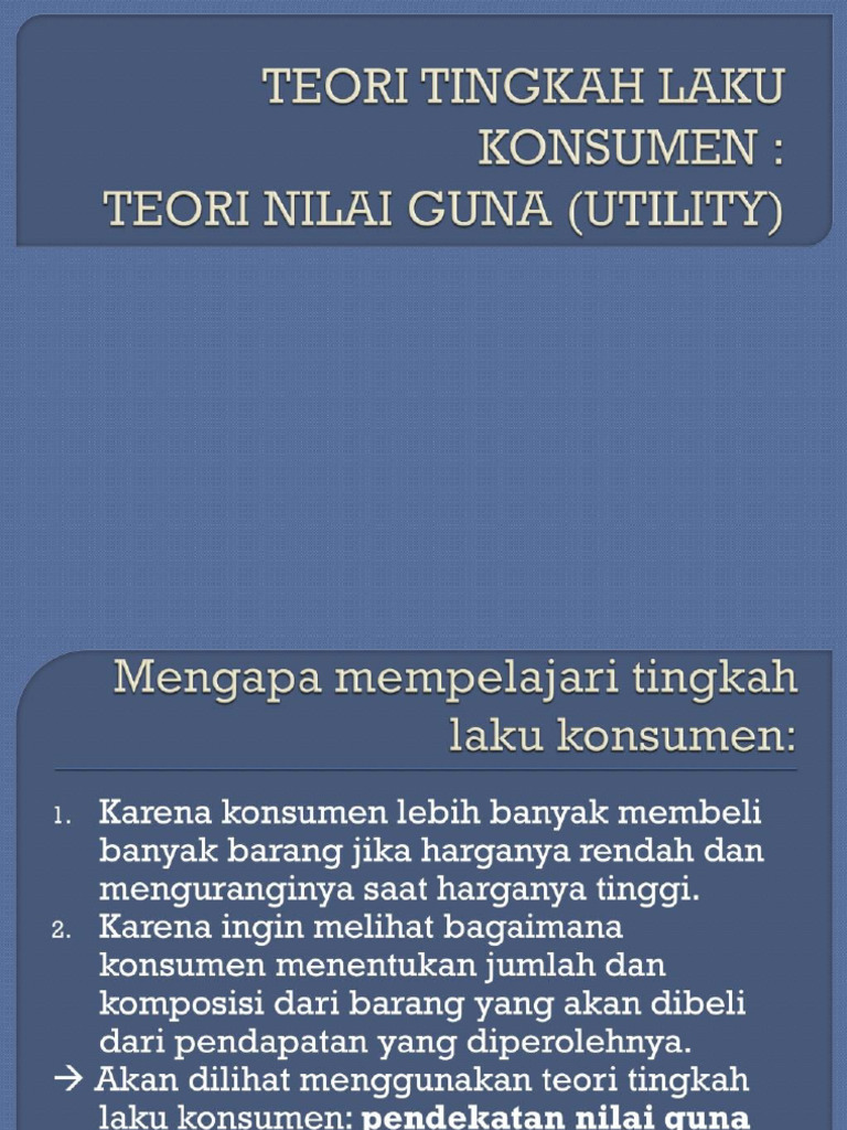 Teori Tingkah Laku | PDF