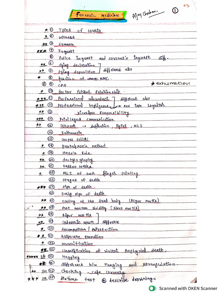 Forensic Medicine Special | PDF