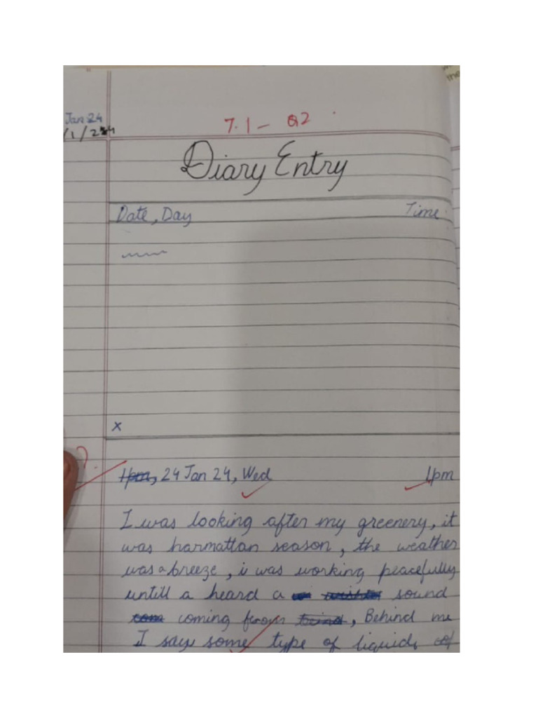 English Cambridge Learners Book 8 Unit 7 Dairy Entry | PDF