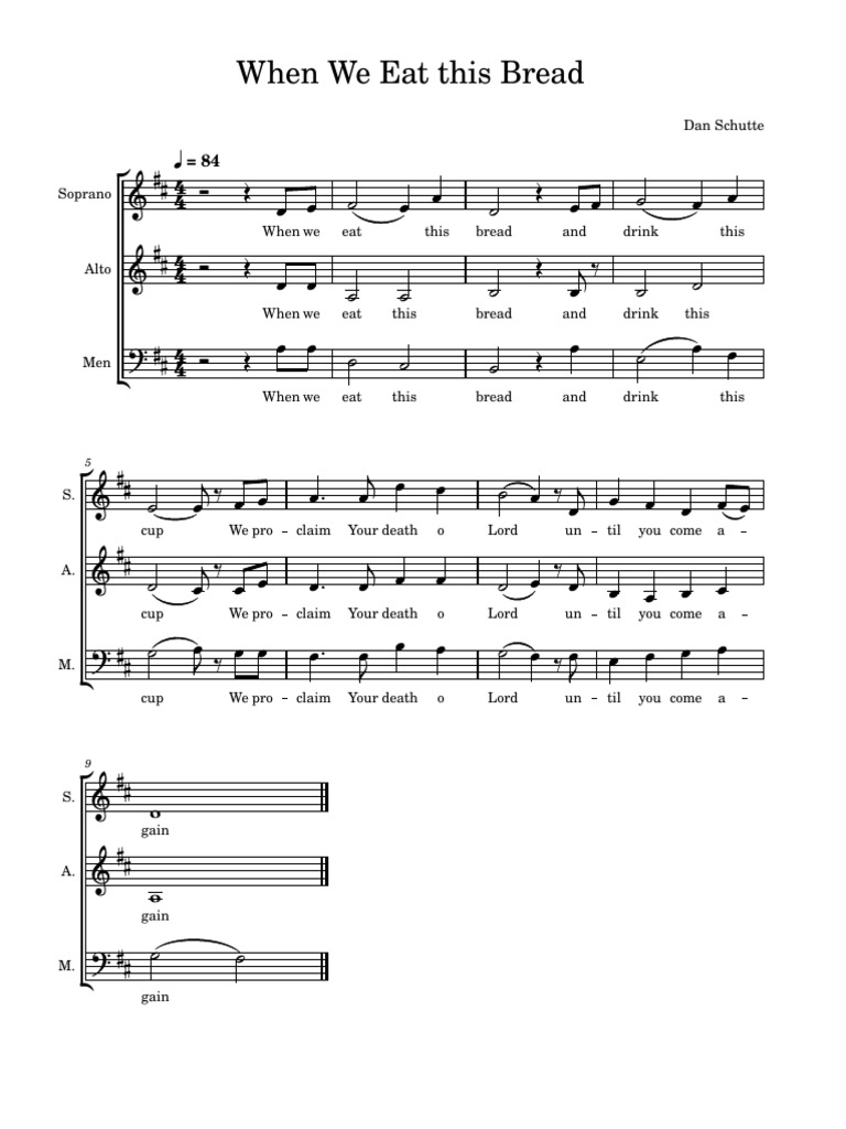 Communion Hymn for Choirs | PDF