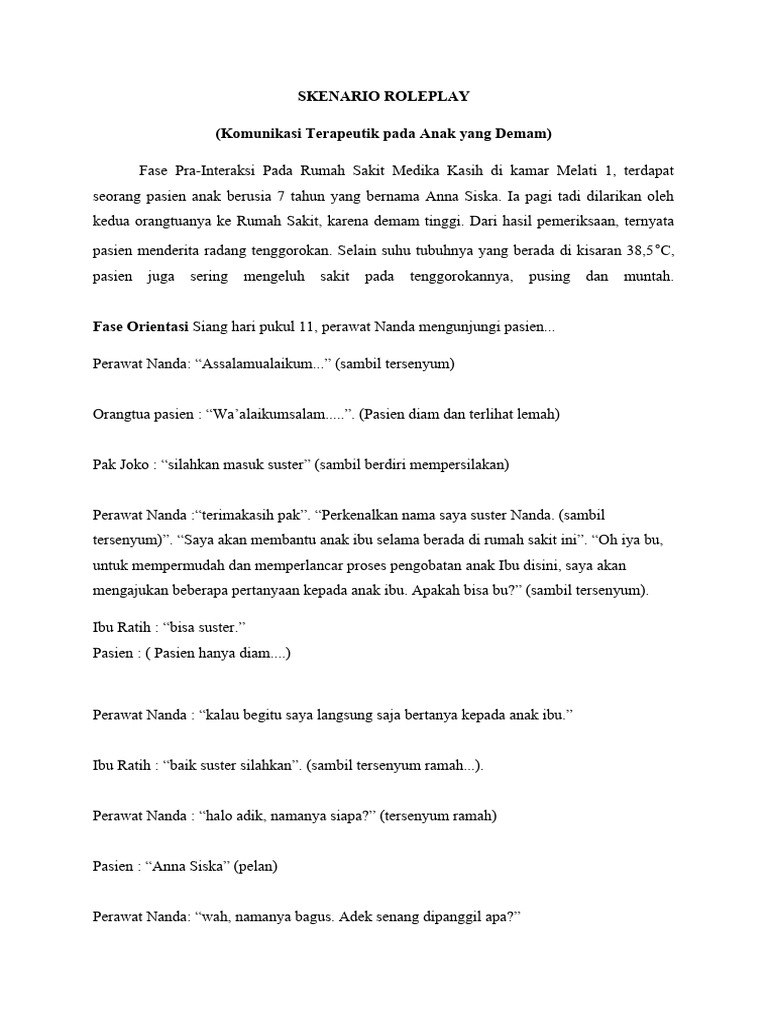 Skenario Roleplay | PDF