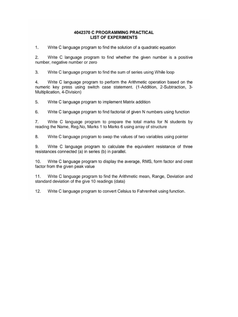 C Program Final Pdf Computer Programming Computer Science