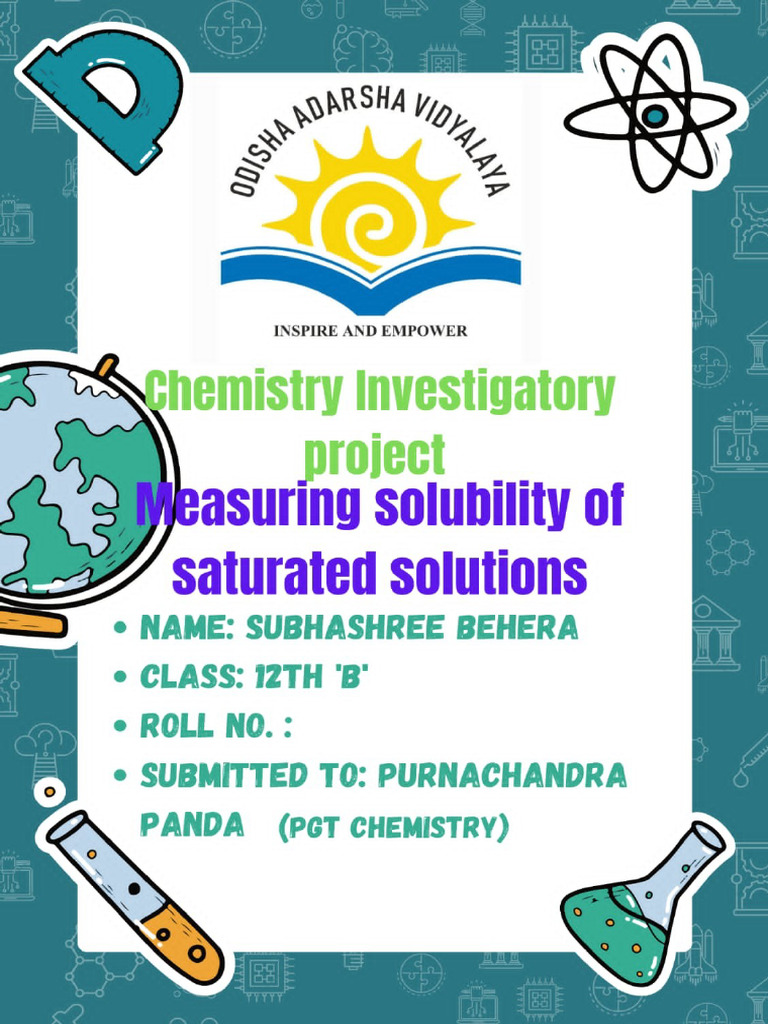 Chemistry Investigatory Project | PDF
