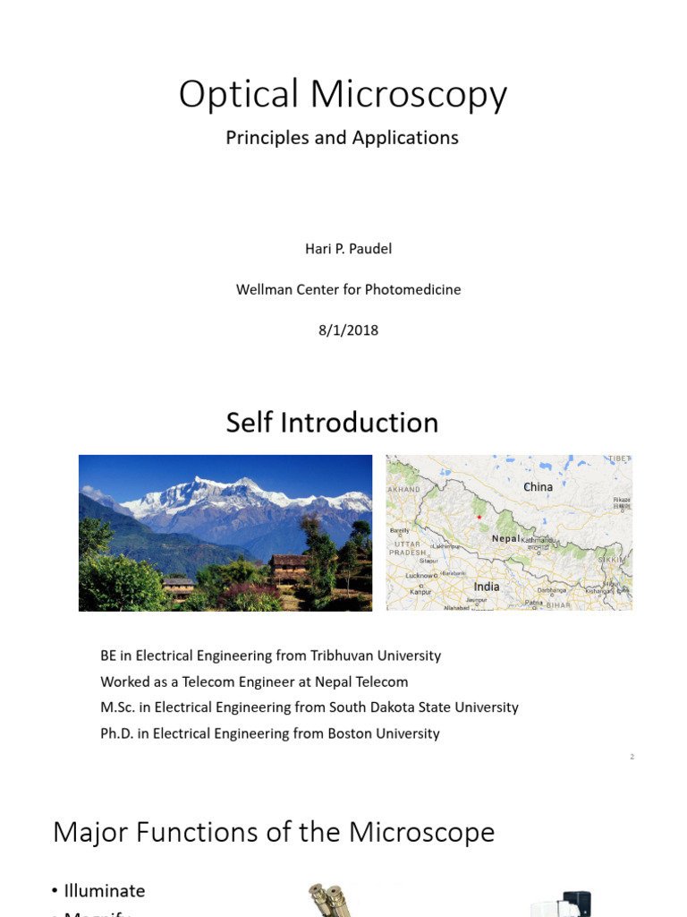 Optical Microscopy Tutorial | PDF | Microscopy | Fluorescence Microscope