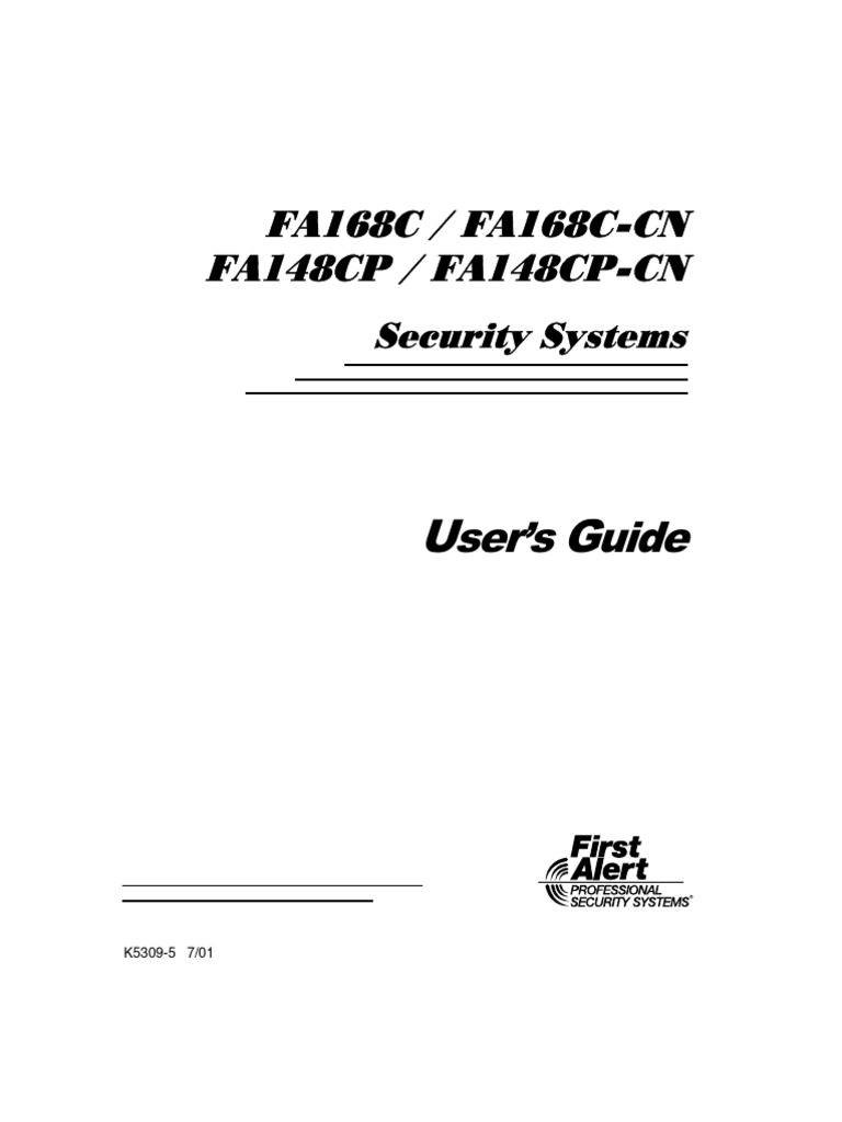 FA148 - Usuario Ingles | PDF | Security Alarm | Telephone
