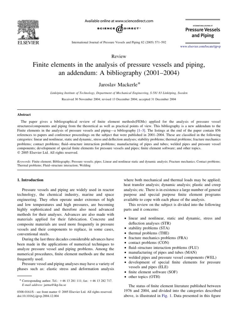 Finite Elements in The Analysis of Press | PDF | Fracture | Fracture ...