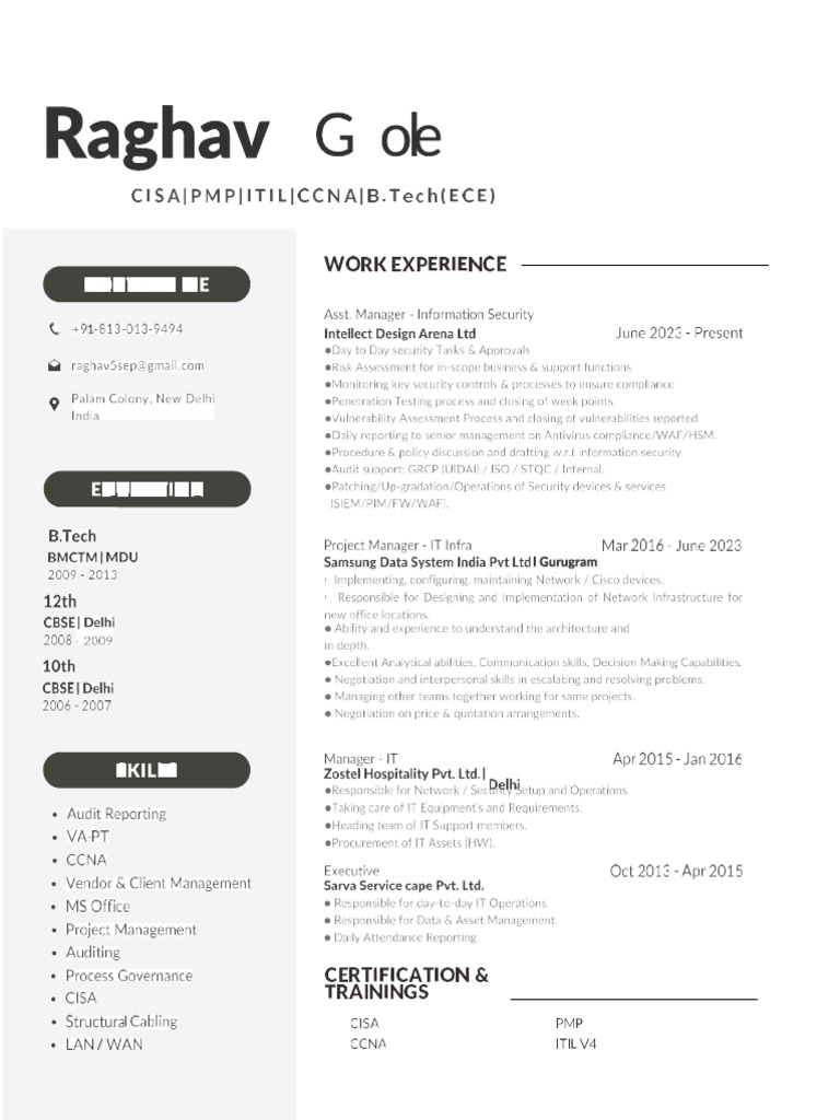 Raghav Goel - Resume 08nov2023 | PDF
