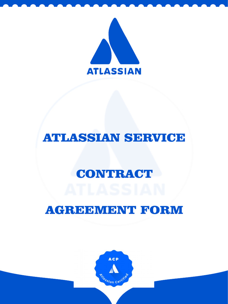 Atlassian Contract Form-1 | PDF