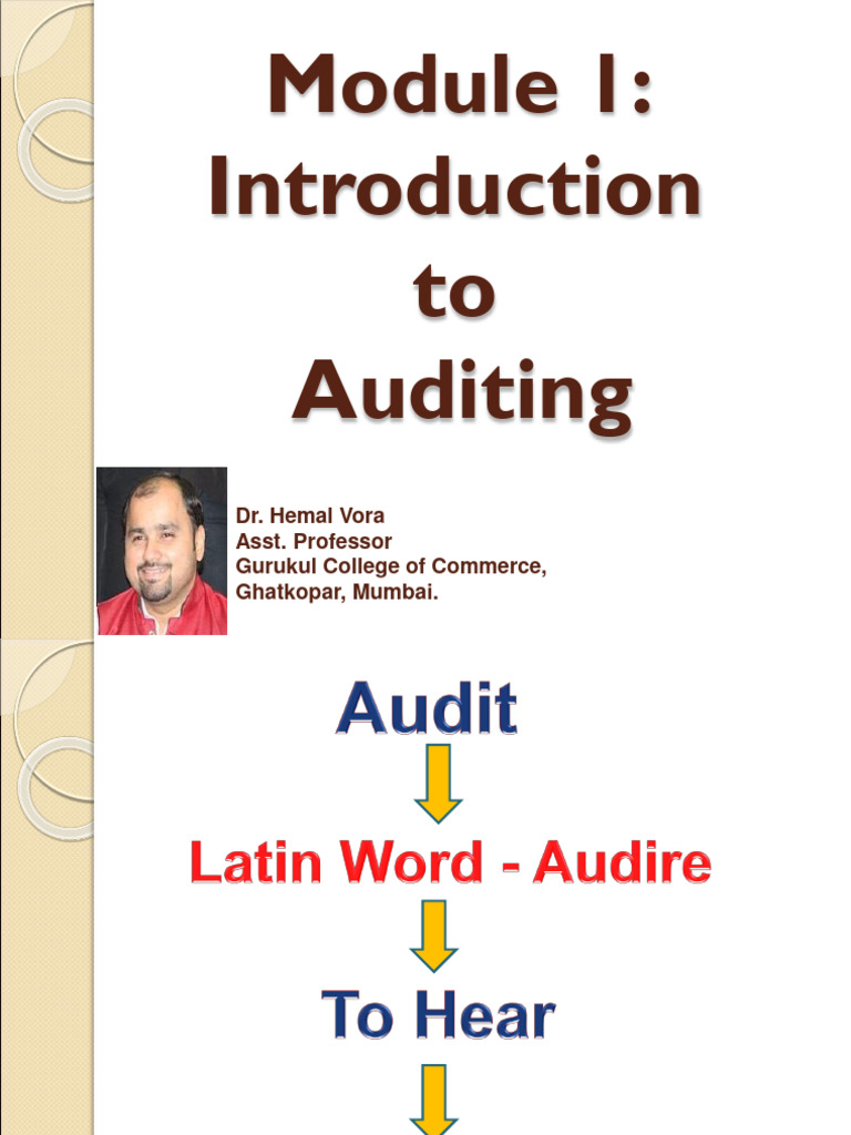 Audit Module 1 Introduction | PDF | Audit | Accounting