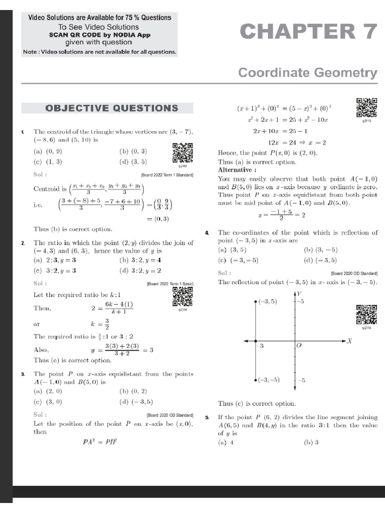 Chap 7 Coordinate Geometry Pdf