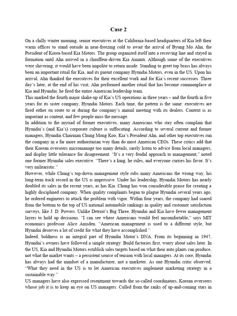 Case 2 - Chapter 3 | PDF