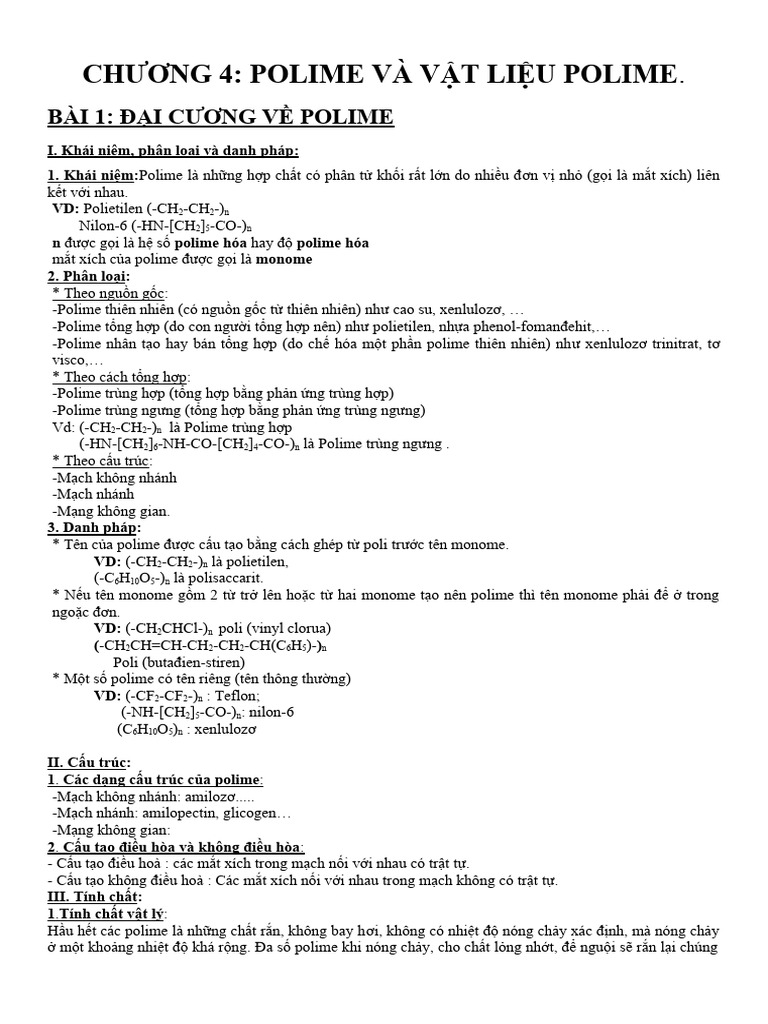Cho một polime (-NH-CH2-CO-NH-CH-CH(CH3)-CO-NH-CH2-CH2-CO-)n, số loại phân tử monome tạo thành ...
