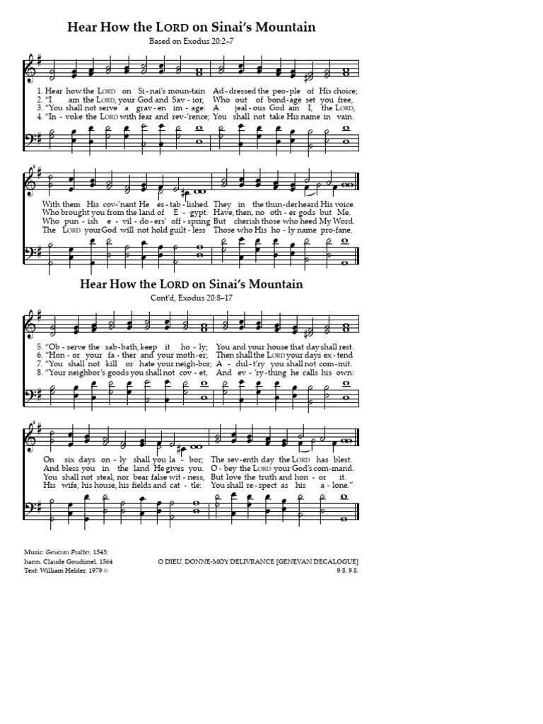 Genevan Decalogue BoP | PDF