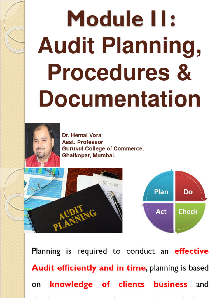 AUDIT MODULE 2 Plan & Programme | PDF | Audit | Cheque