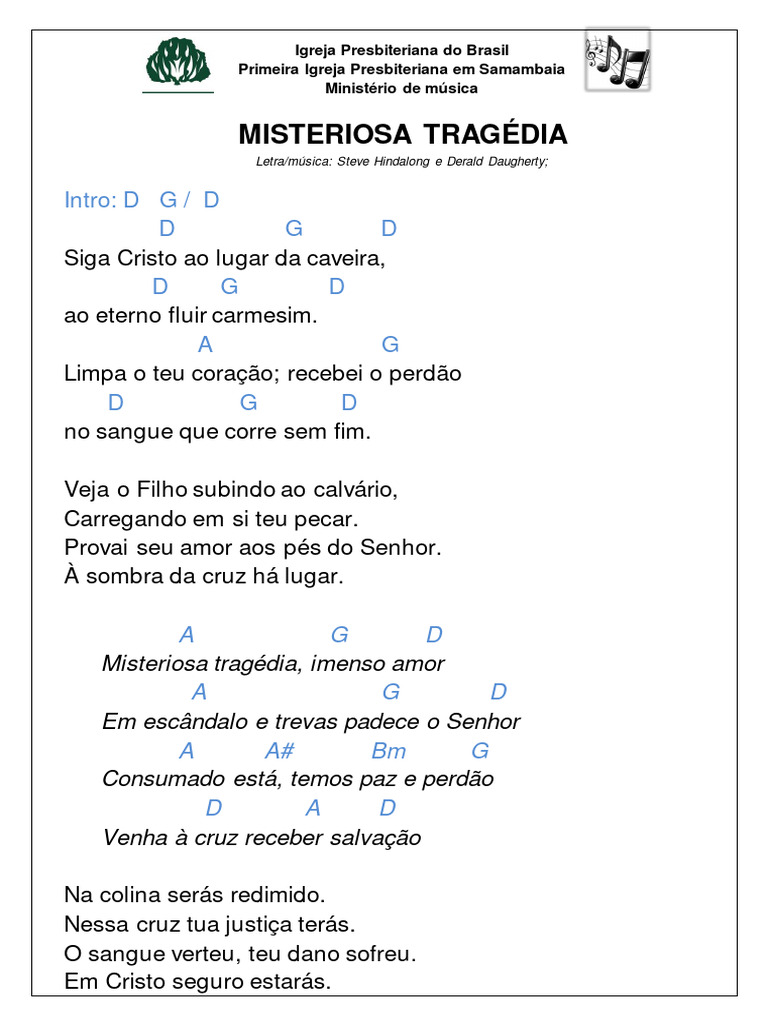 Misteriosa Tragédia - Cifra | PDF