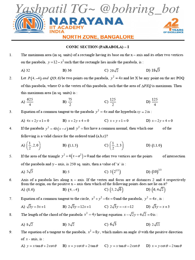 (@bohring - Bot) JR HYPERBOLA DPP | PDF