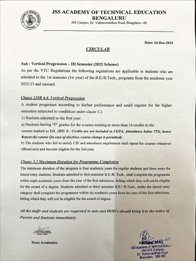 Vertical Progression Circular | PDF