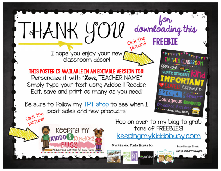 Thank You FREEBIE | PDF