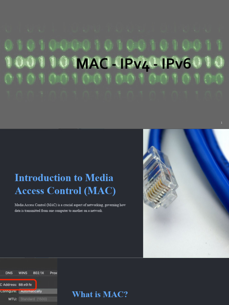 Mac - Ipv4 - Ipv6 | PDF | Computer Network | I Pv6