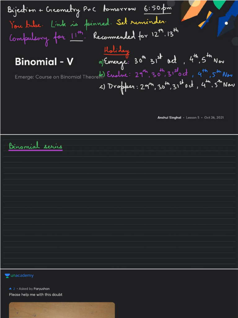 Binomial V With Anno | PDF