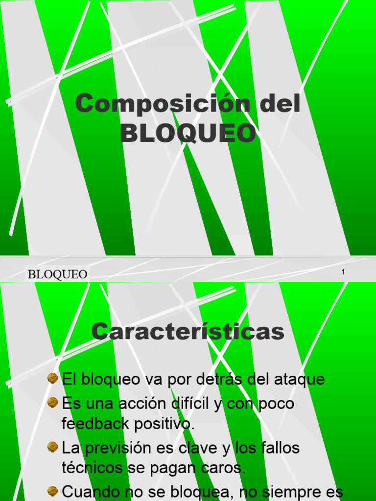 Composición Del Bloqueo | PDF