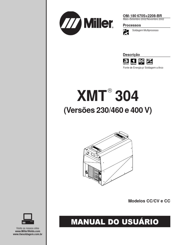 Manual Miller XMT 304 | PDF