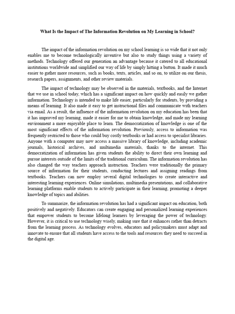 Aclao, Mel John D. - STS (Reflection) | PDF | Computers