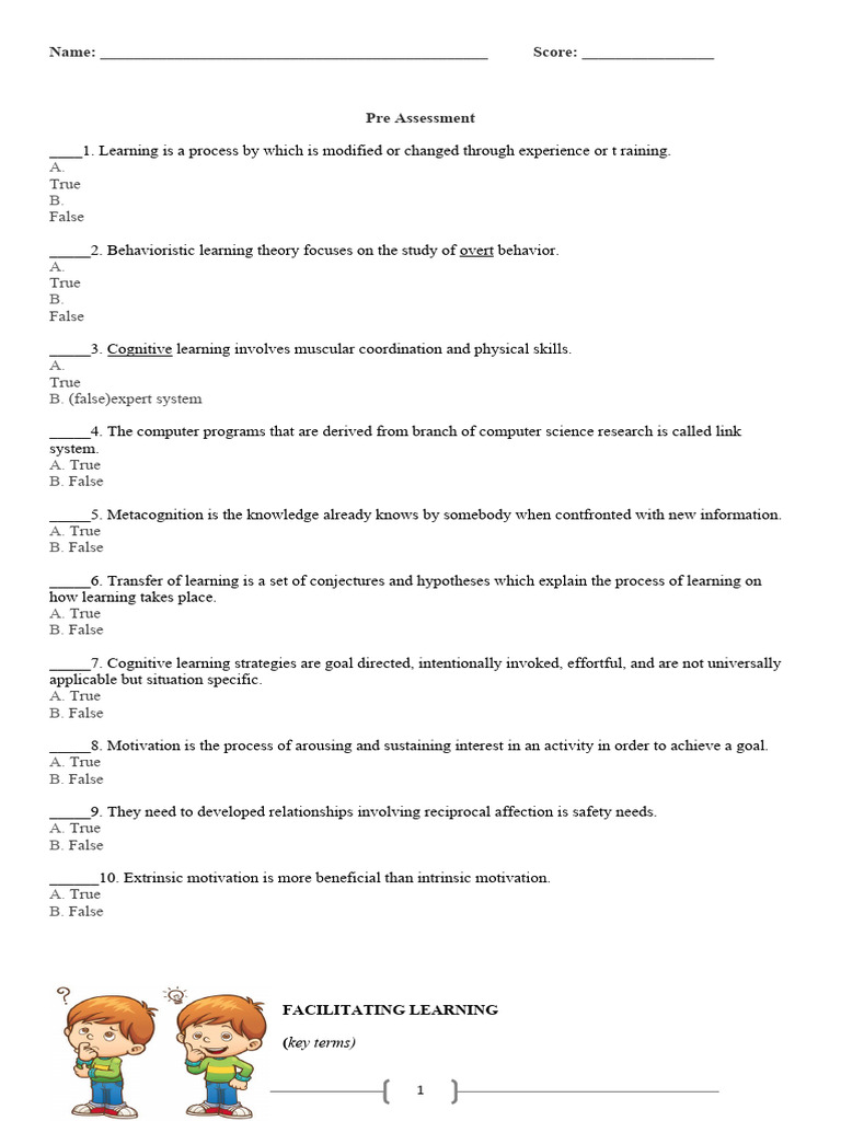 Facilitating Learning | PDF | Learning | Intellectual Disability