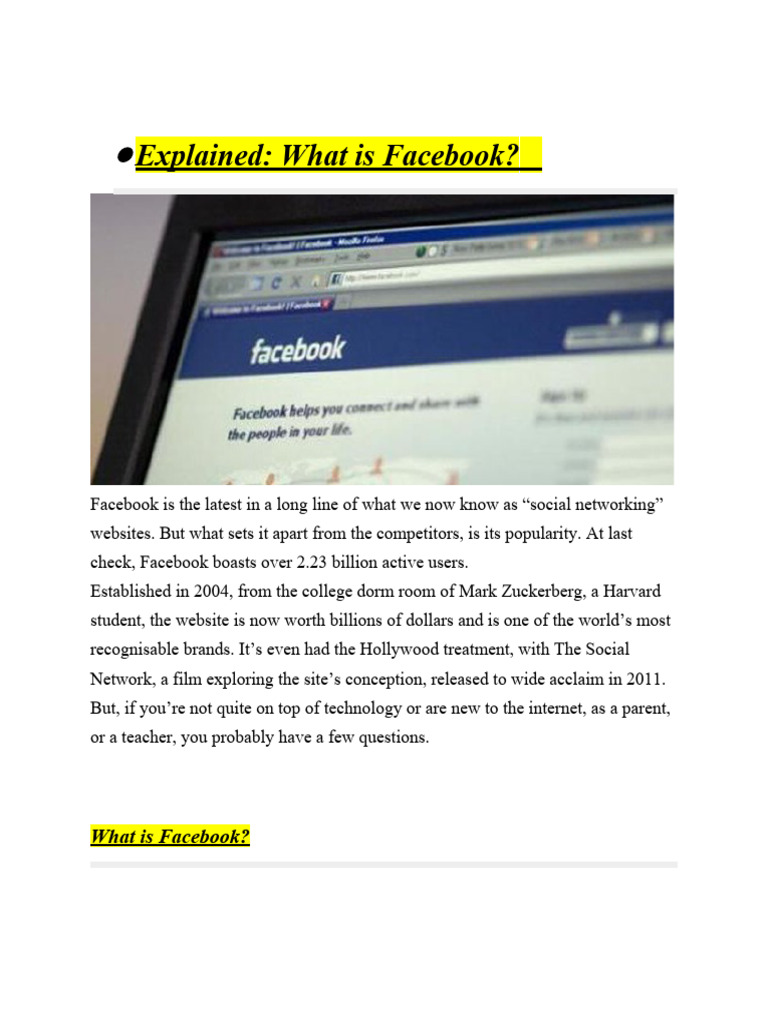 Facebook Document | PDF | Facebook | Cyberbullying