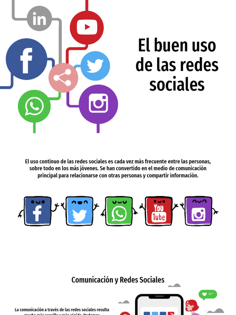Buen Uso de La Redes Sociales | PDF | Servicio de redes sociales | Internet