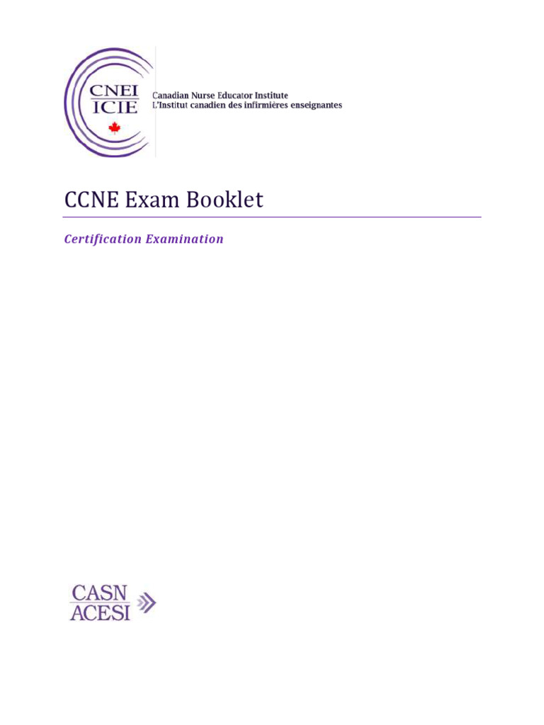 CCNE Exam Booklet 3 | PDF | Curriculum | Nursing