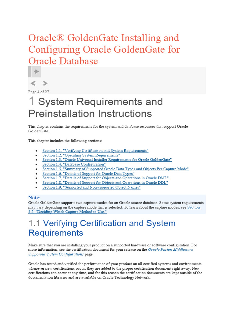 Installing and Configuring Oracle GoldenGate For Oracle Database | PDF