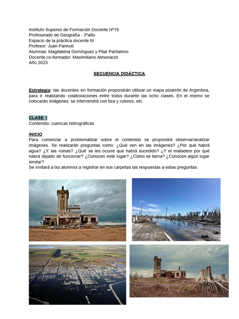 Secuencia Didáctica EES1 | PDF | Agricultura | Buenos Aires