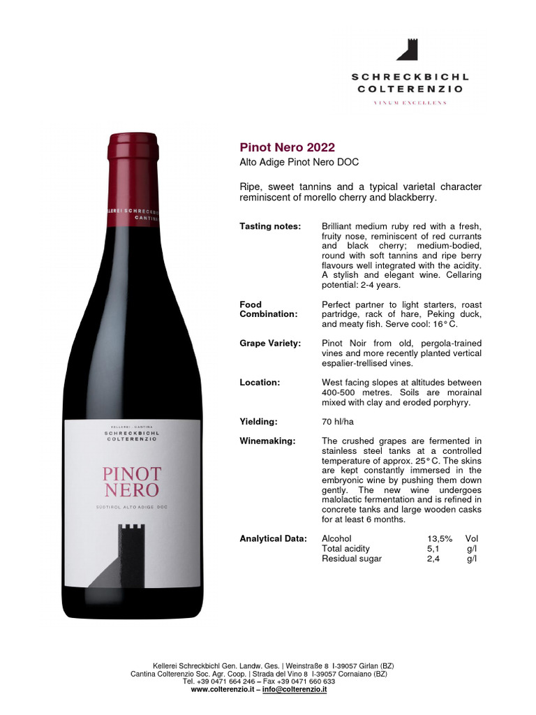 Red Pinot Nero 2022 | PDF