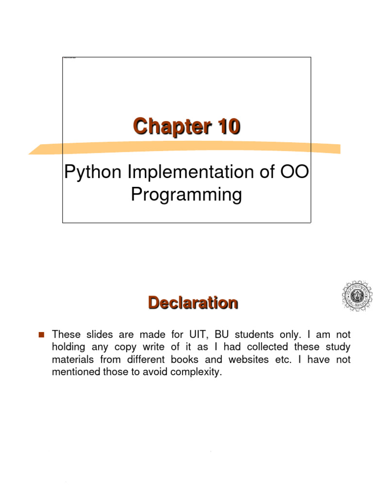Chapter 10 | PDF | Parameter (Computer Programming) | Class (Computer Programming)