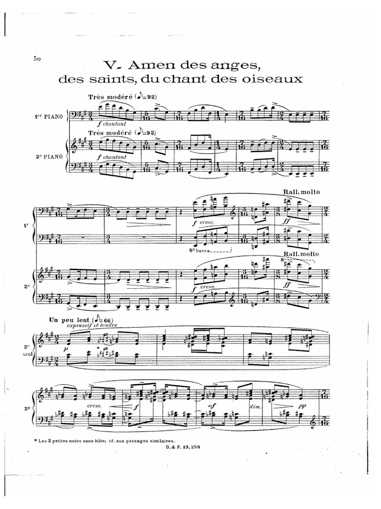 Messiaen - Visions de L'amen, 5-Amen Des Anges, Des Saints, Du Chant ...