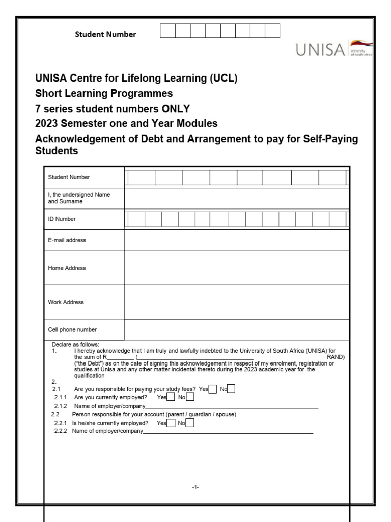 UCL - AOD Form 2023 Academic Year | PDF