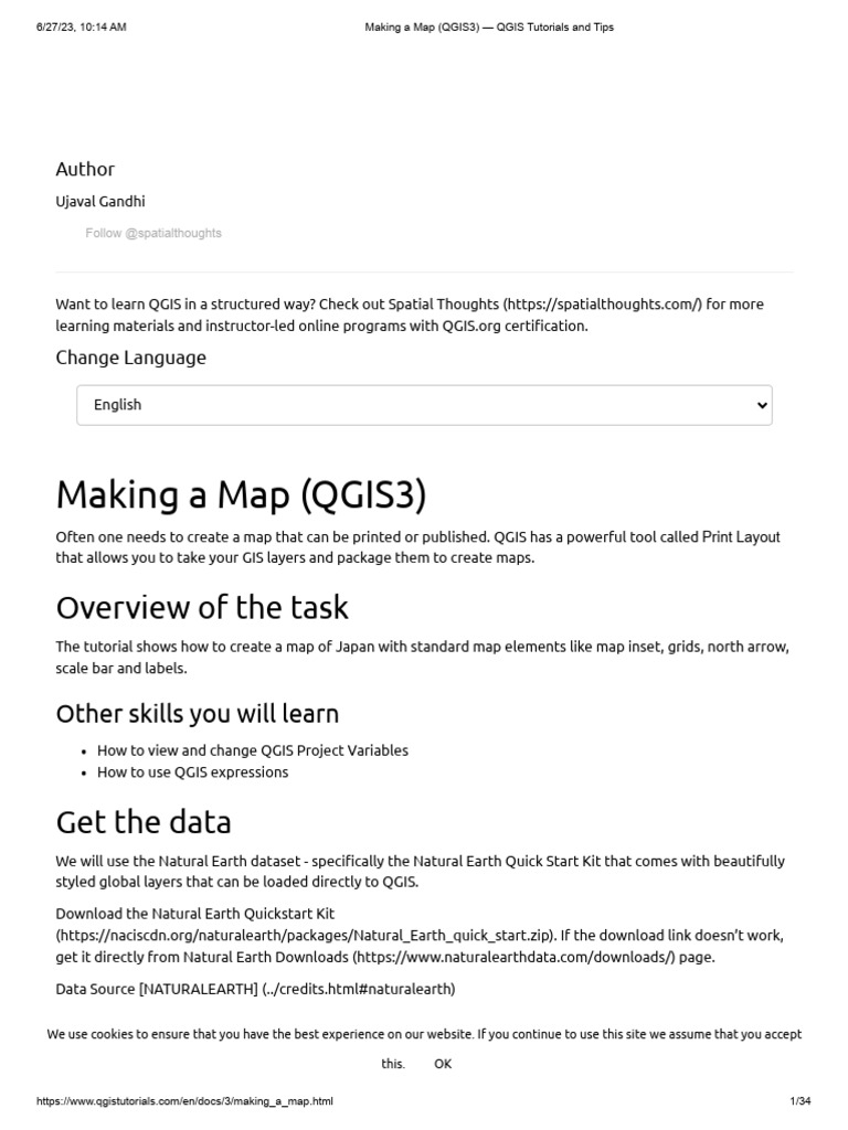 Making A Map (QGIS3) - QGIS Tutorials and Tips | PDF | Computing | Software