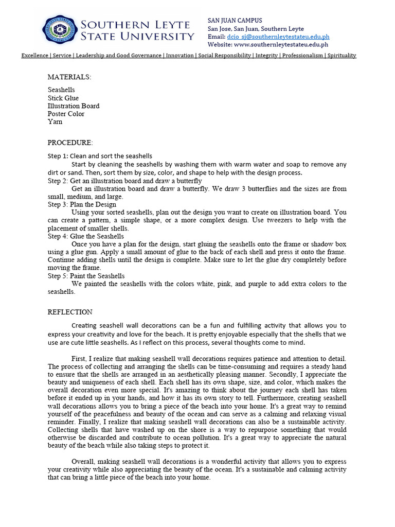 Seashell Craft | PDF